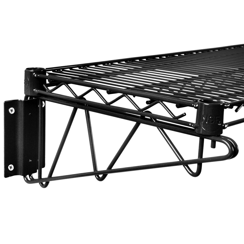 Regency 14" x 48" Black Epoxy Wire Wall Mount Shelf
