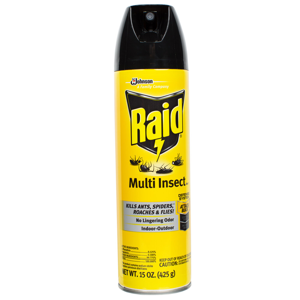 SC Johnson Raid® 300819 15 oz. Aerosol Multi Insect Bug Killer Spray ...