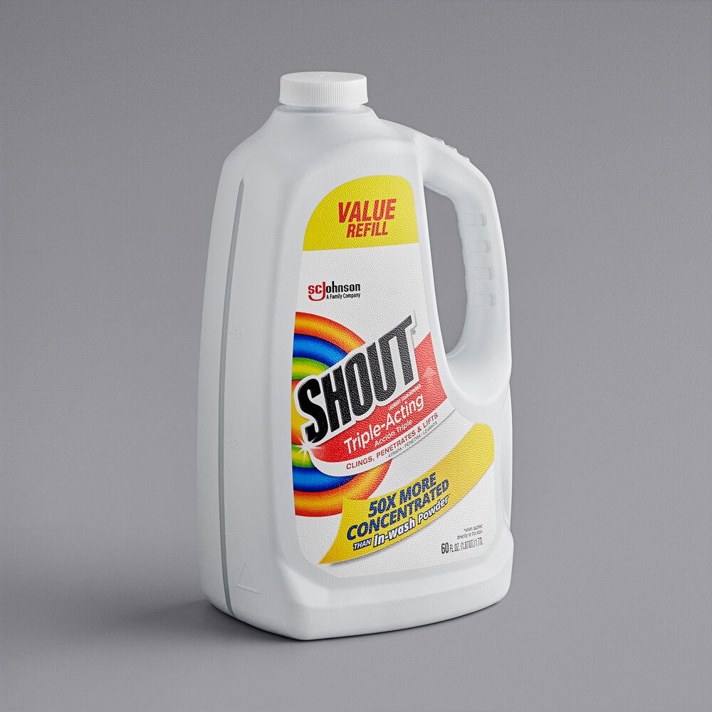 SC Johnson Shout® 320586 60 fl. oz. Triple-Acting Spot Treatment - 6/Case