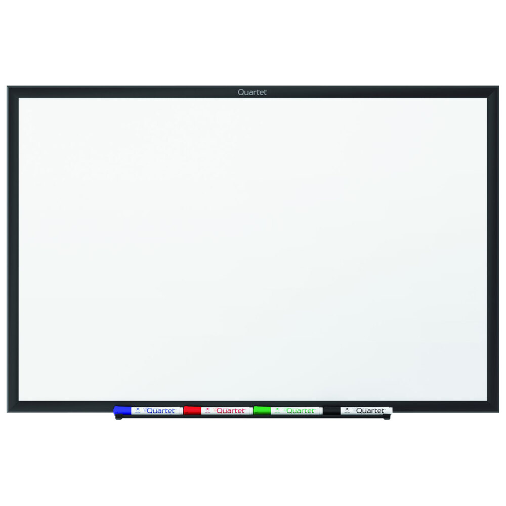 Quartet S537B Classic 72" x 48" Melamine Whiteboard with Black Aluminum ...