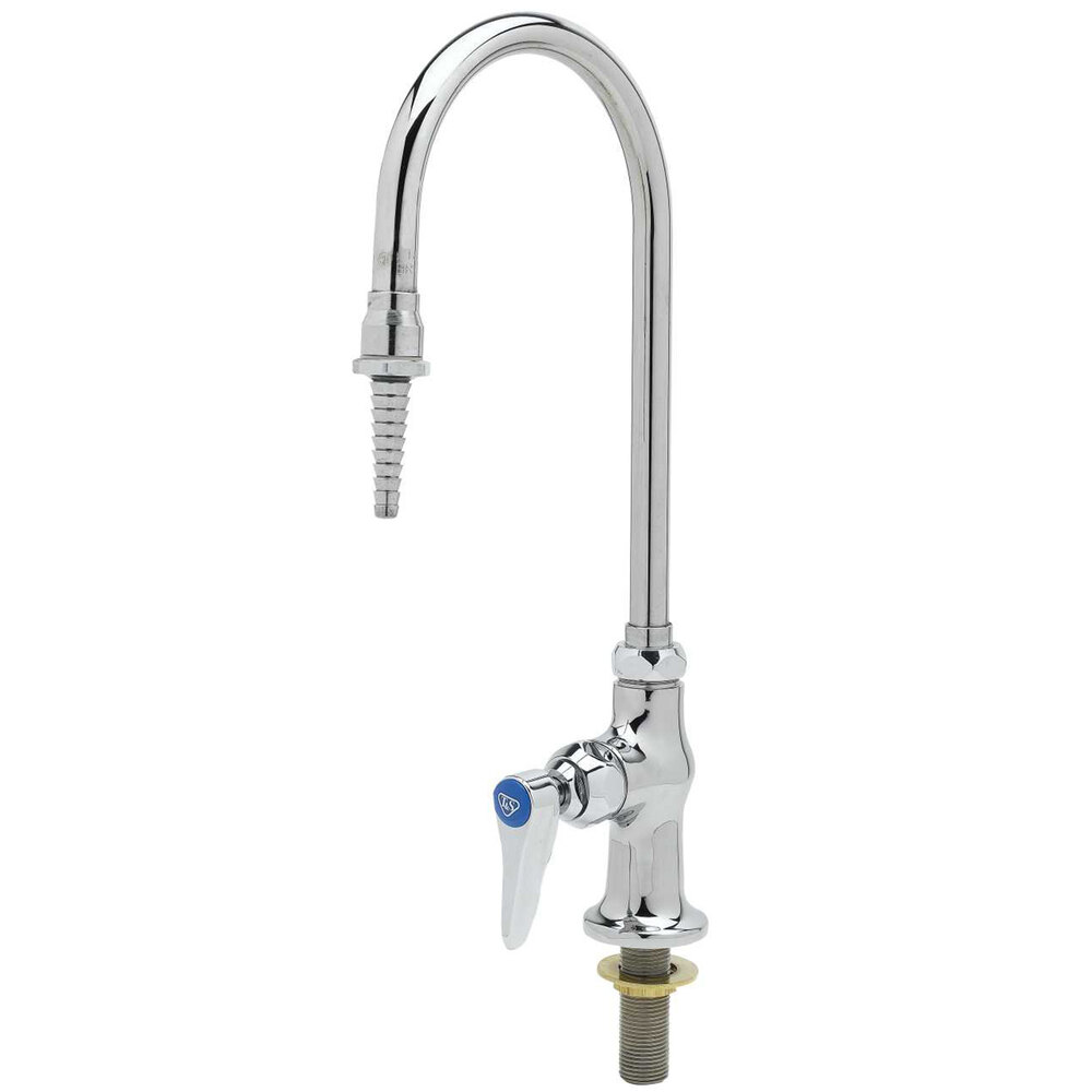 T&S BL-5850-01TL-CW Deck Mounted Lab Faucet with 5 7/8" Gooseneck Spout ...