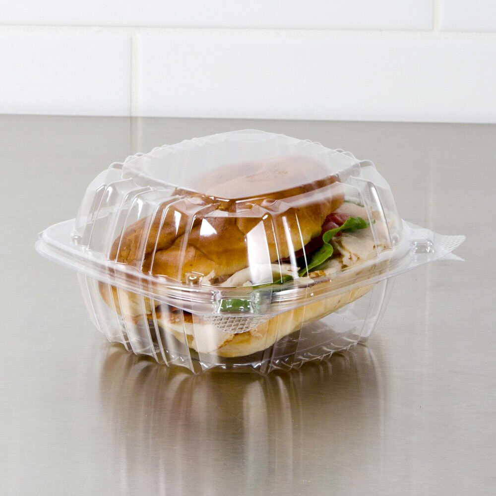 Dart ClearSeal Hinged Lid Plastic Container