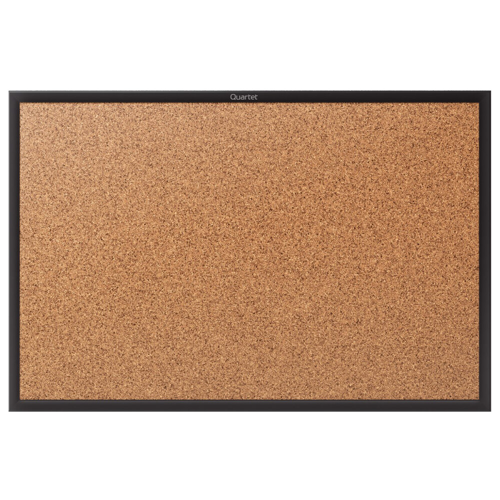 Quartet 2308B Classic 48" x 96" Cork Board with Black Aluminum Frame