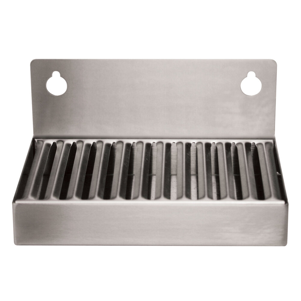Micro Matic DP-6X4 6" x 4" x 3" Stainless Steel Refrigerator Drip Tray