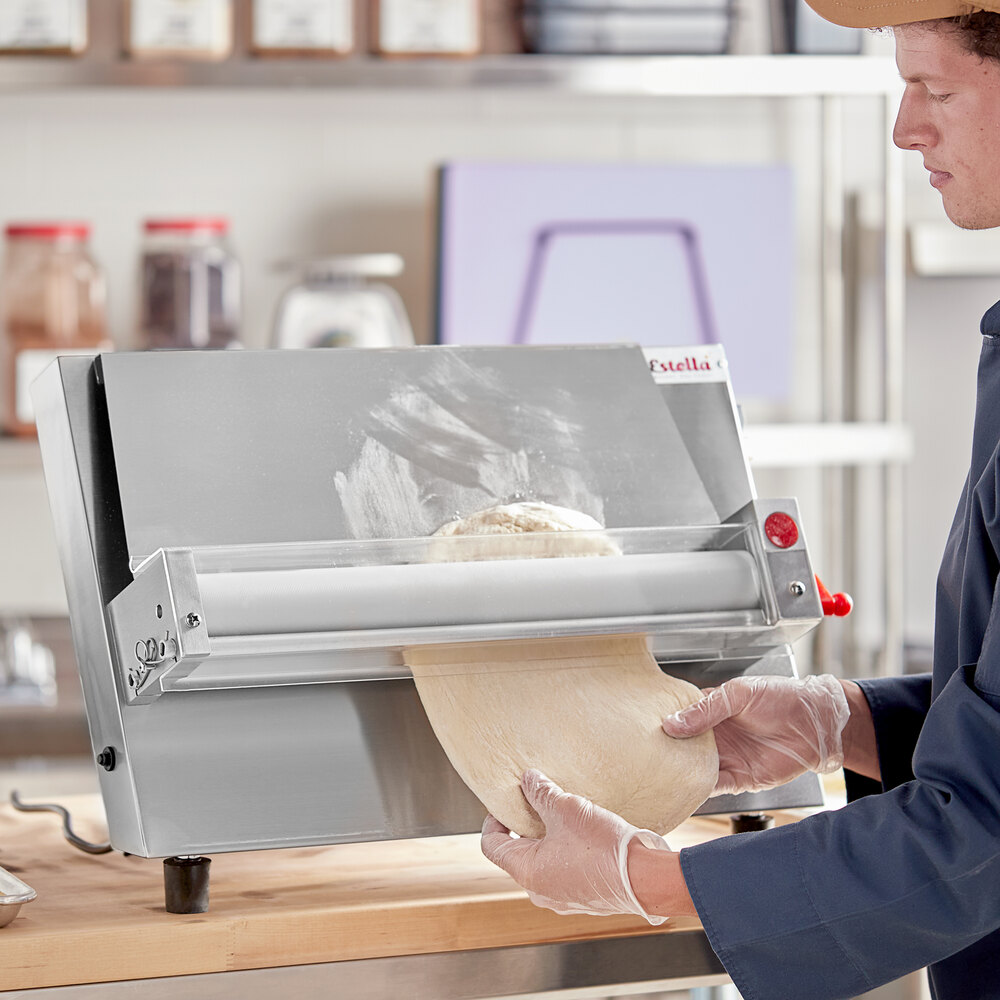 Estella EDS18S 18" Countertop One Stage Dough Sheeter - 120V, 1/2 HP