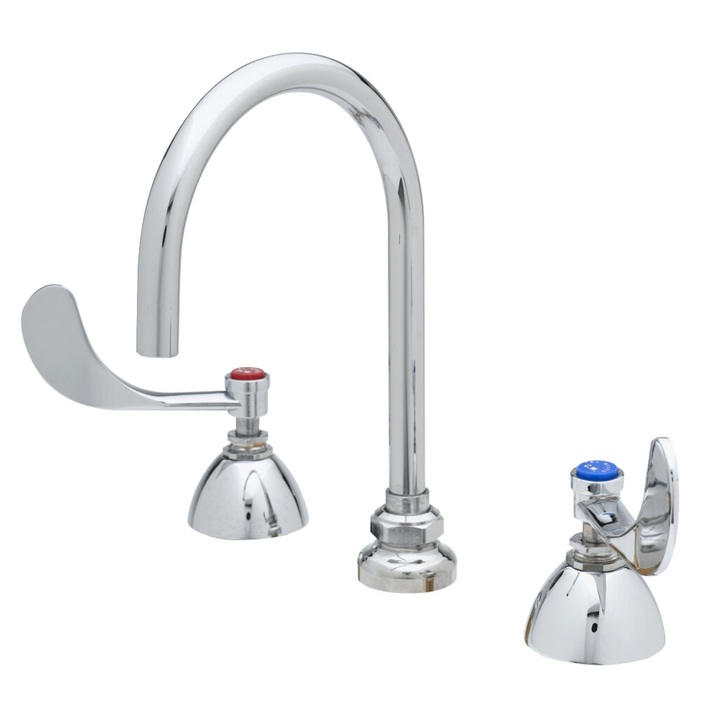 T&S B-2866-05FC12 EasyInstall Deck Mounted Medical Faucet with 5 11/16 ...