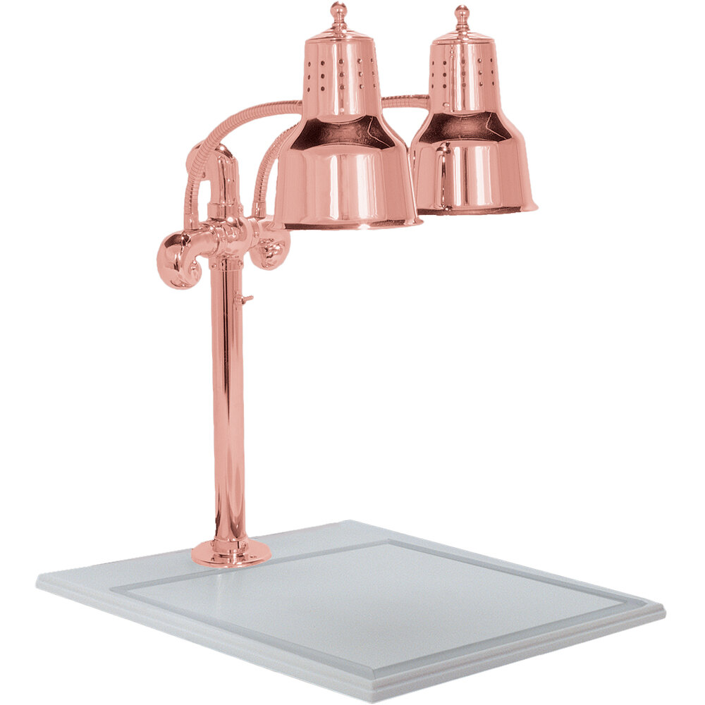 Hanson Heat Lamps DLM/WB/BCOP Dual Bulb 18" x 20" Bright Copper Carving ...