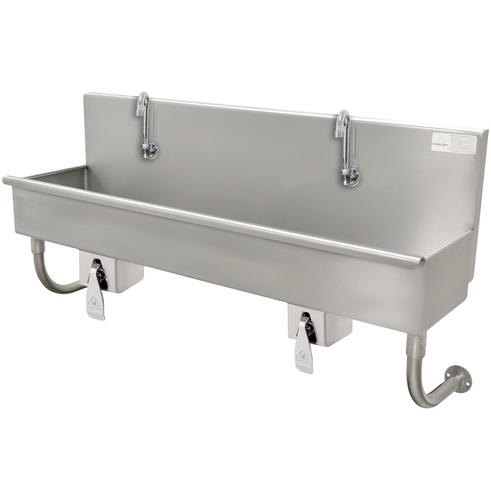 Advance Tabco FC-WM-2721KV 16-Gauge Hand Sink with 8" Deep Bowl and ...