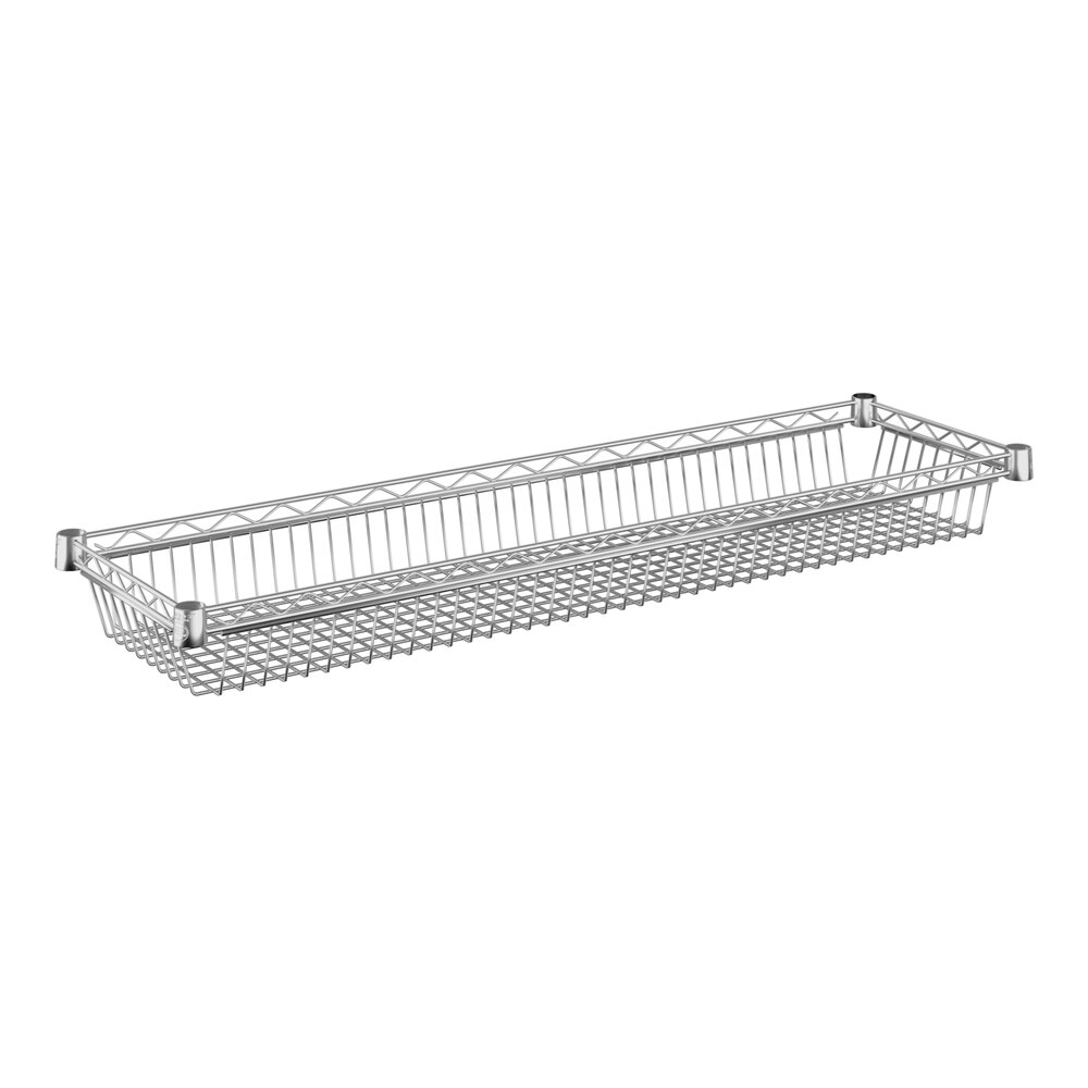 Regency 14" x 48" NSF Chrome Shelf Basket