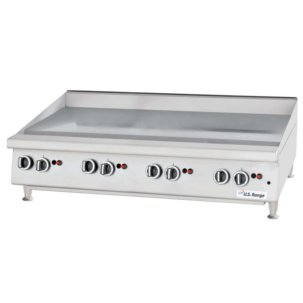 U.S. Range UTGG48-GT48M 48" Natural Gas Countertop Griddle with ...