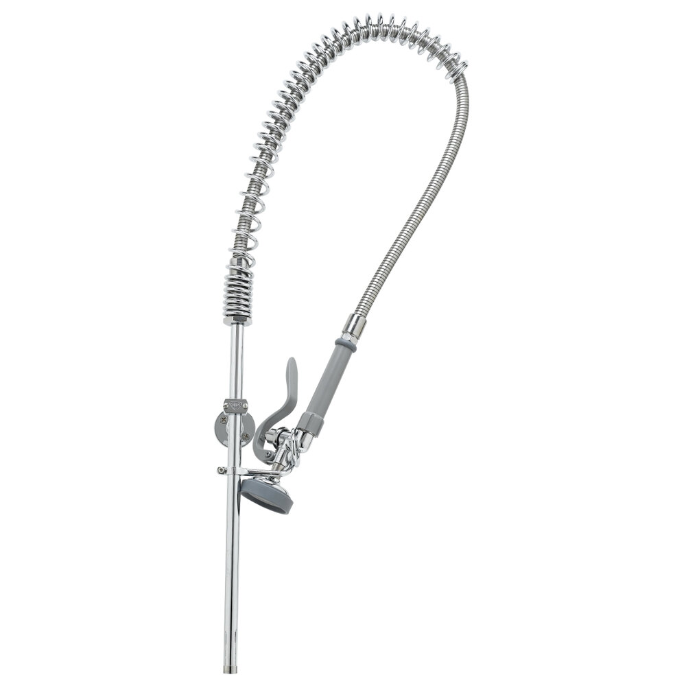 T&S B-2250-B-18R Baseless Pre-Rinse Faucet Assembly with 18" Riser, 44 ...