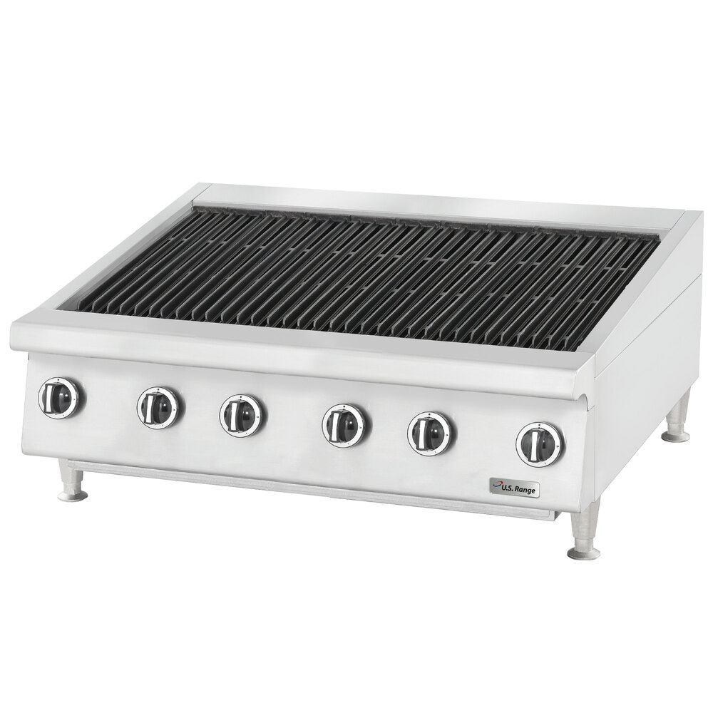 U.S. Range UTBG48-NR48 Liquid Propane 48" Radiant Charbroiler with ...