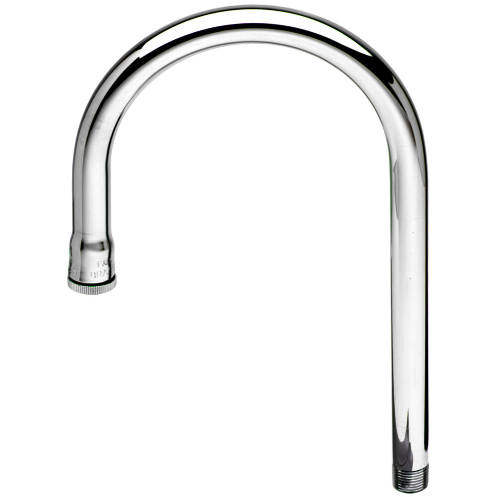 T&S 127X-V12 7 11/16" Rigid Gooseneck Nozzle with 1.2 GPM Vandal ...