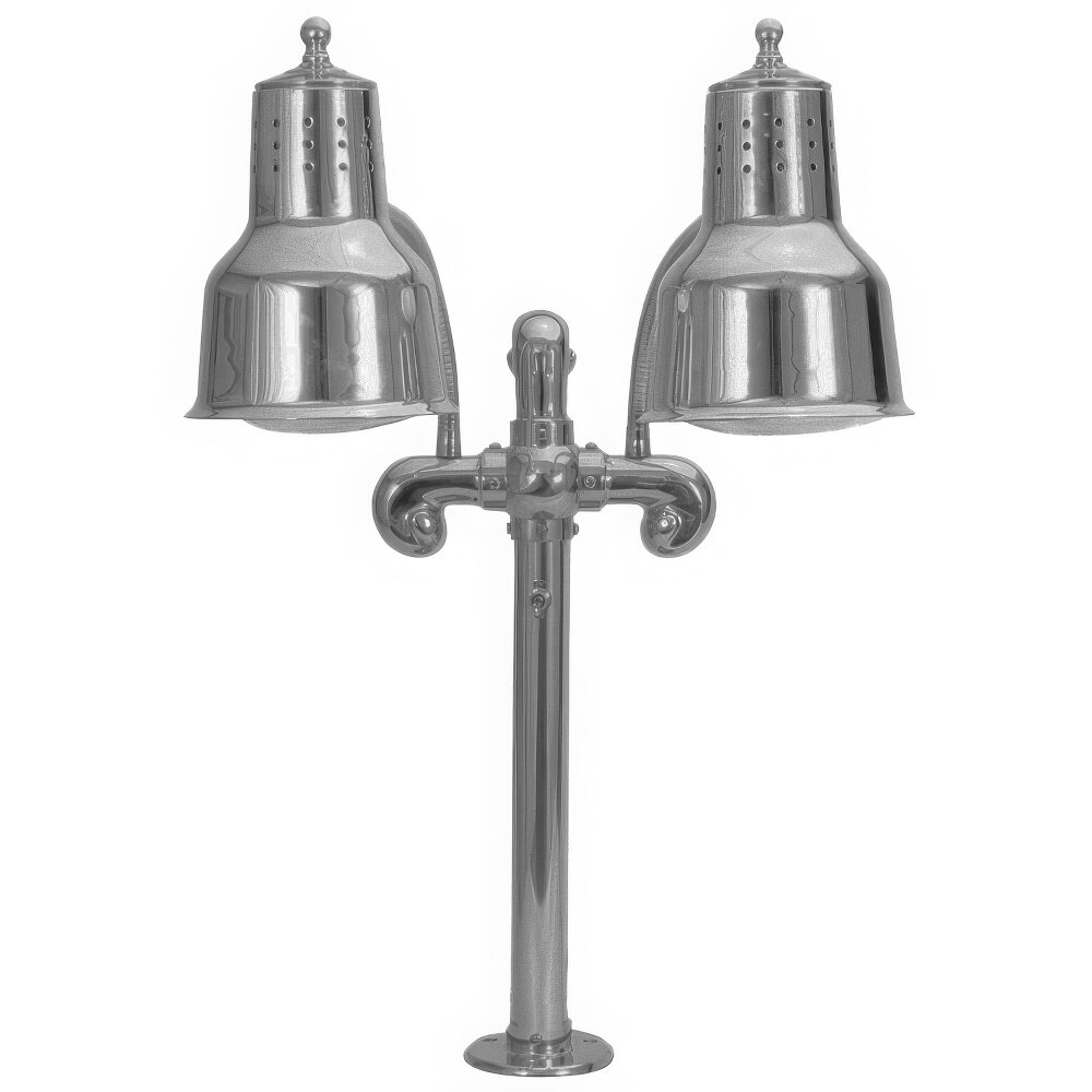Hanson Heat Lamps DL/FM/SS Dual Bulb Flexible Mounted Heat Lamp with ...