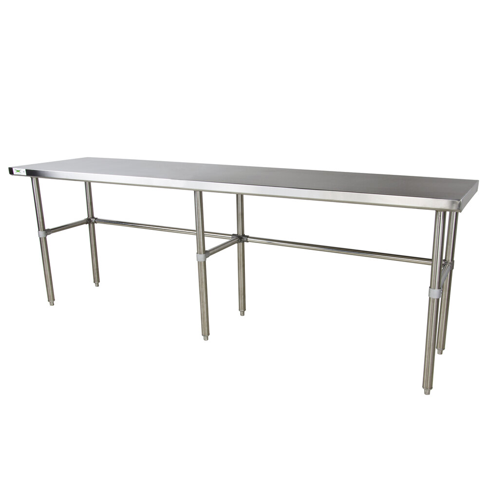 Regency 24" x 96" 16-Gauge 304 Stainless Steel Commercial Open Base ...