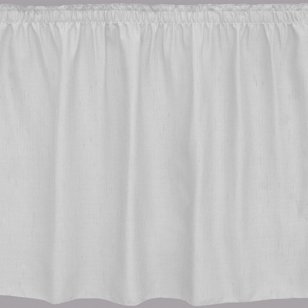 Snap Drape 5462EG29S3-010 Marquis 17' 6" x 29" White Shirred Pleat ...