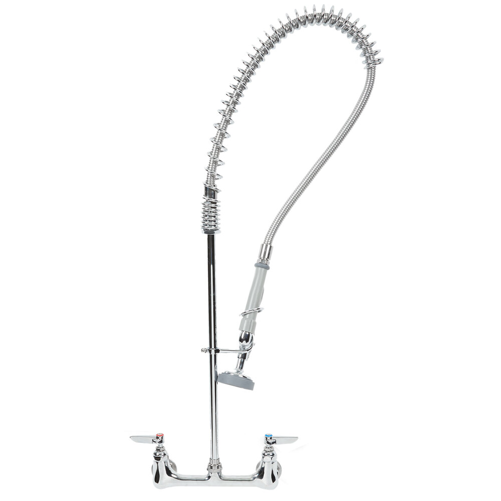 T&S B-0133-CR-BFK Wall Mounted Filler Faucet with 8" Centers, 44" Hose ...