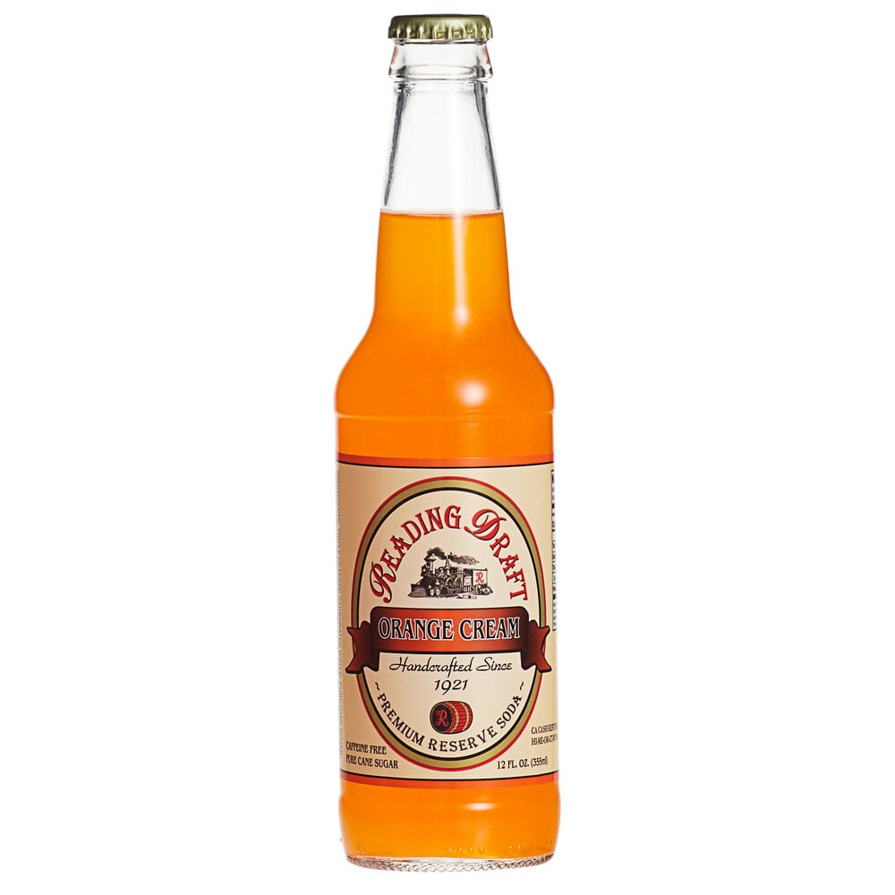 Reading Soda Works Orange Cream 12 fl. oz. - 12/Case