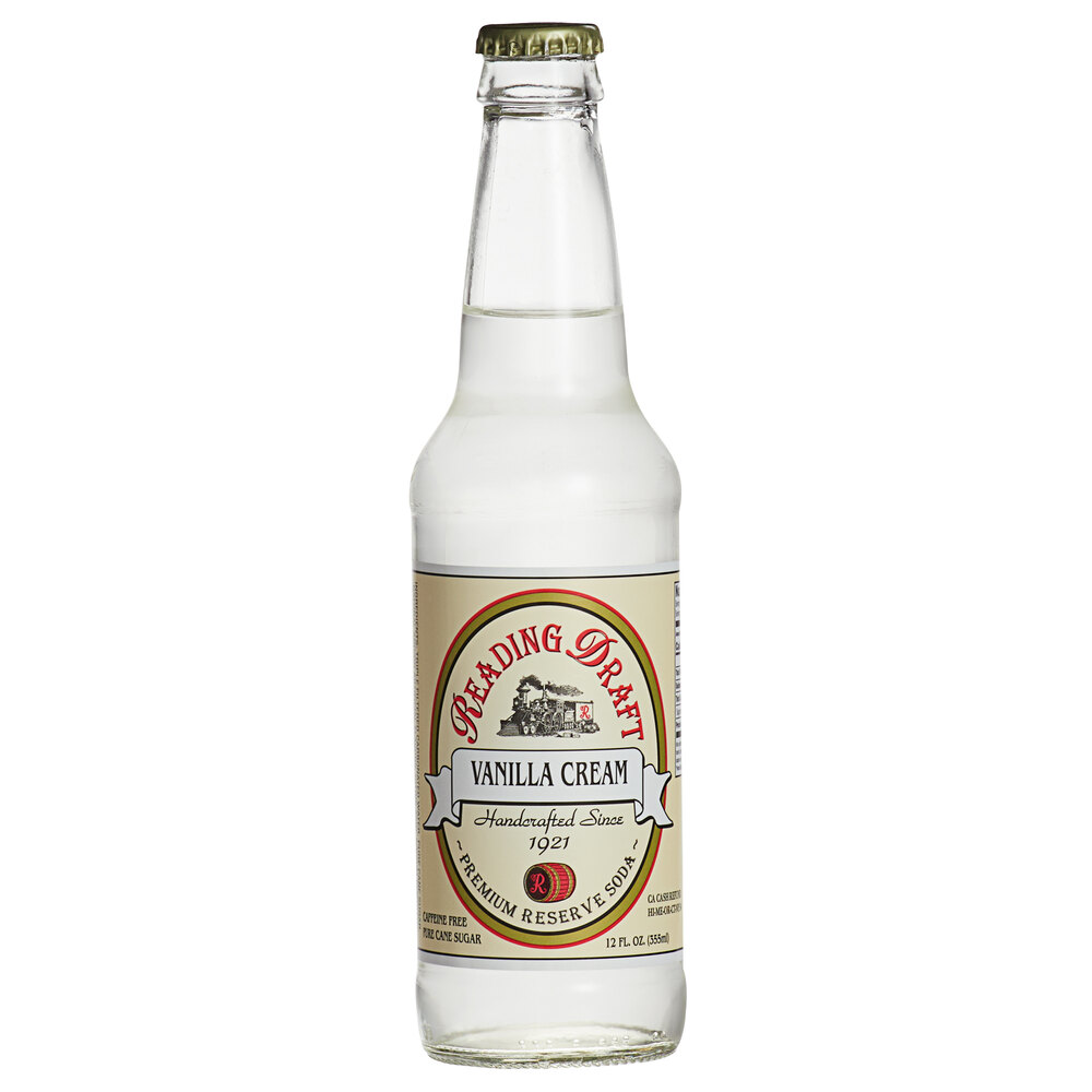 Reading Soda Works Vanilla Cream 12 fl. oz. - 12/Case