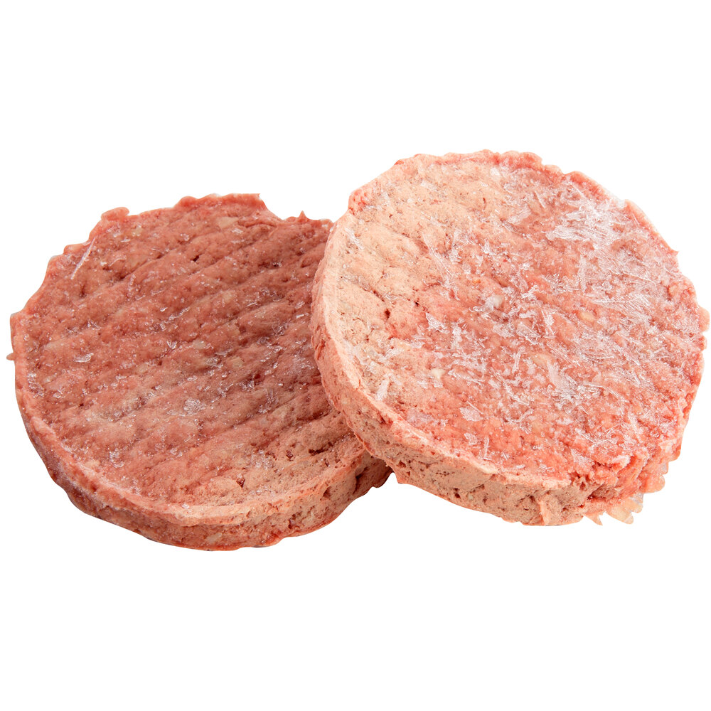 Devault Foods 2 oz. Beef Burger Patties - 80/20 Mix (80/Case)