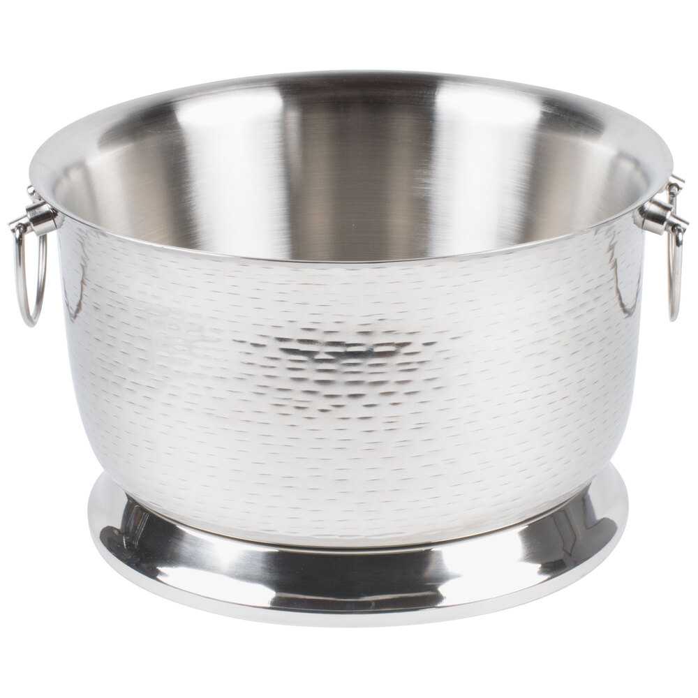 TableCraft BTB1610 Round Double Wall Stainless Steel Beverage Tub with ...