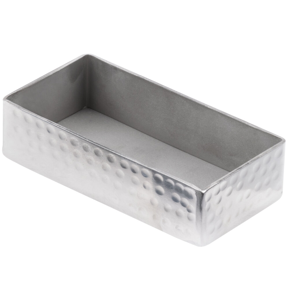 American Metalcraft HMSPT3 4 1/4" x 2 1/4" Rectangular Hammered ...