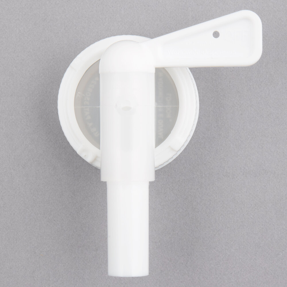 White Dispensing Container Spigot