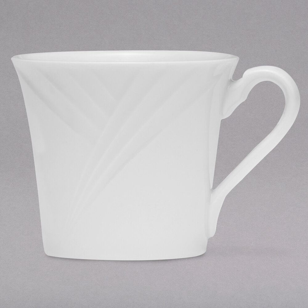 Arcoroc S0628 Horizon 7 oz. White Porcelain Coffee Cup by Arc Cardinal ...