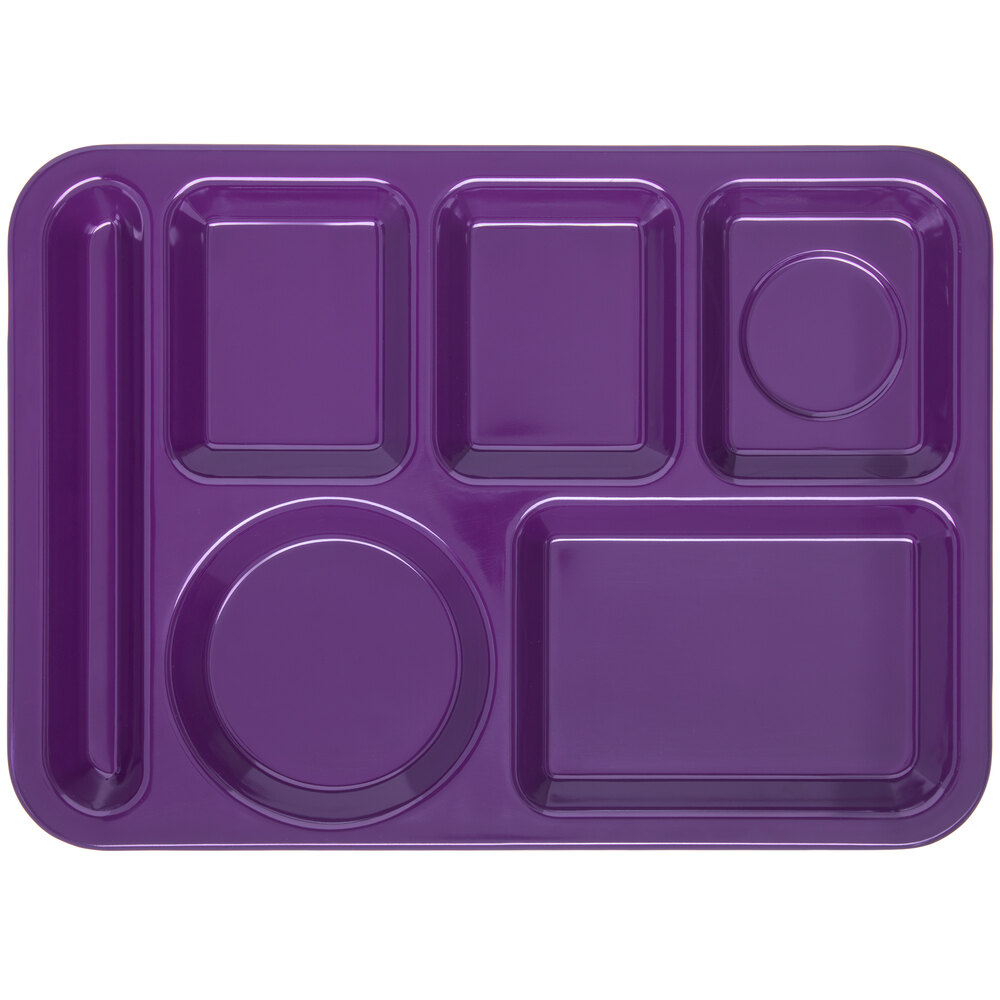 Carlisle 4398087 10" x 14" Left Handed Heavy-Duty Melamine NSF Purple 6 ...