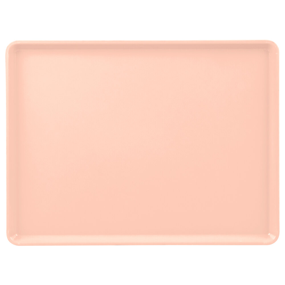 Cambro 1216D106 12" x 16" Light Peach Dietary Tray - 12/Case