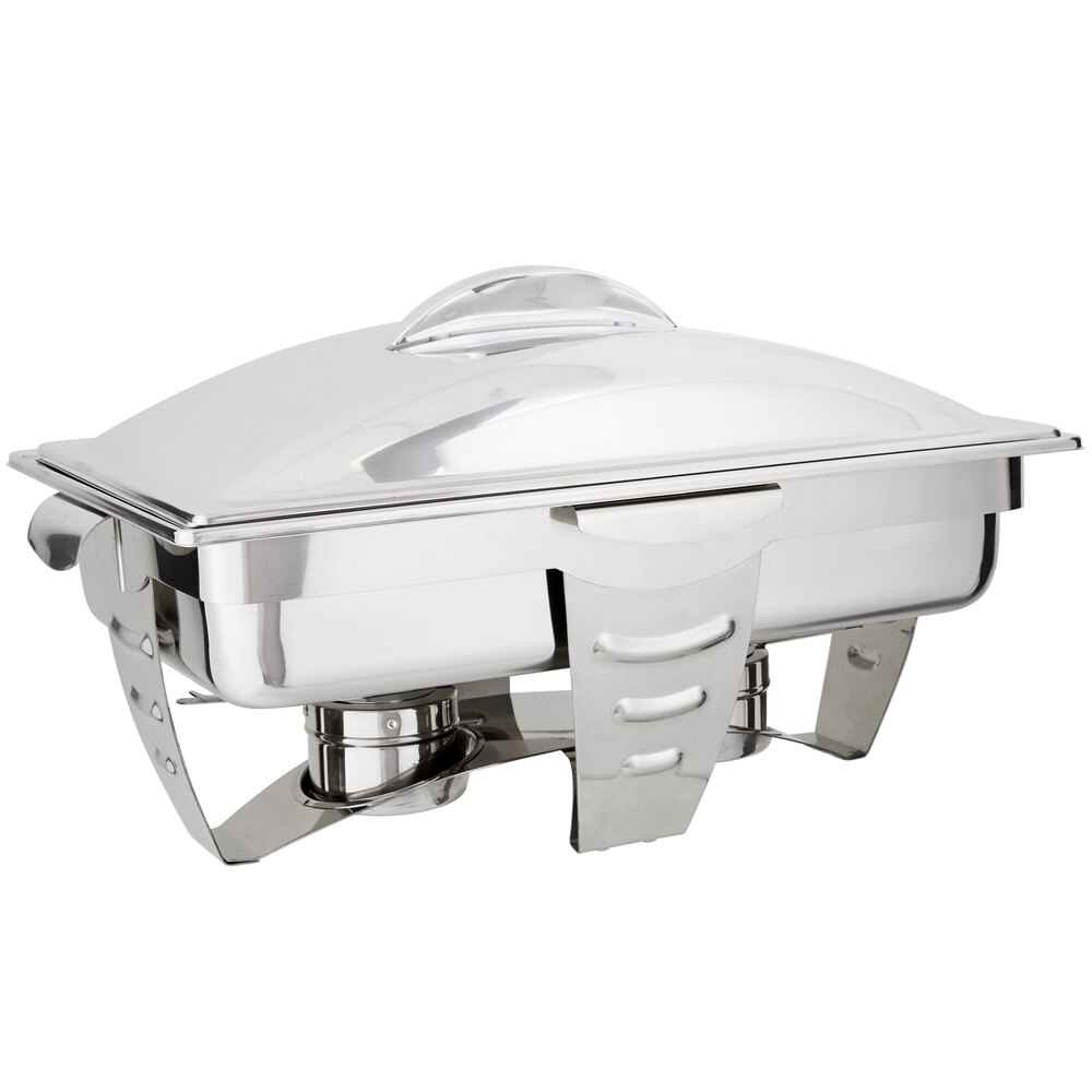 Vollrath 49520 9 Qt. Maximillian Steel Rectangular Chafer Full Size ...