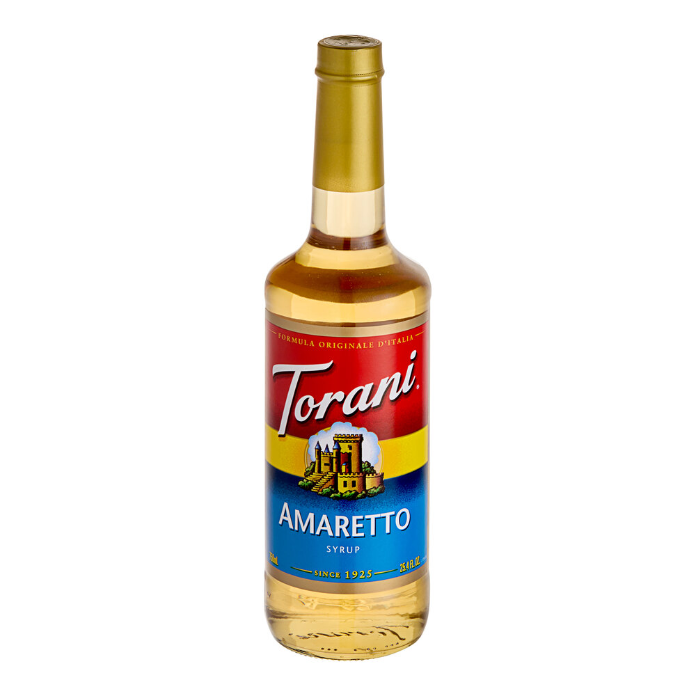 Torani Amaretto Syrup (750 mL) WebstaurantStore