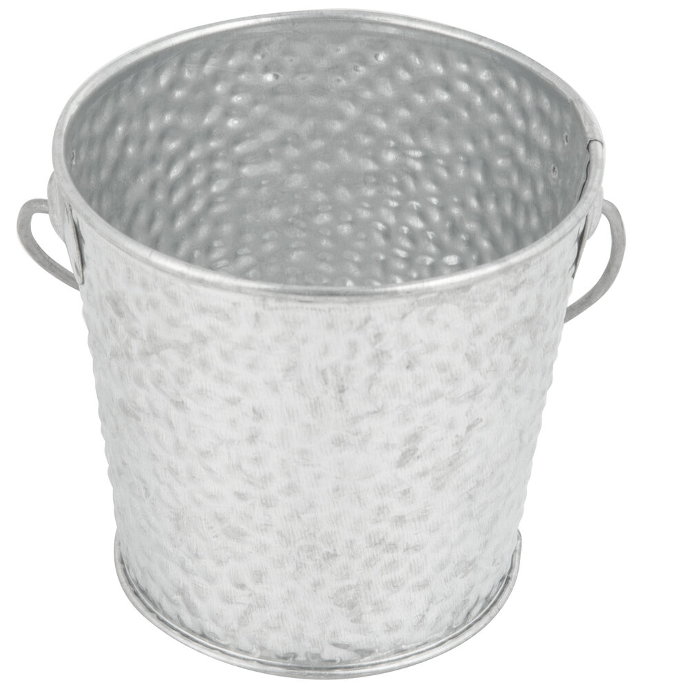 TableCraft GT44 Galvanized Steel Pail - 4" x 4"