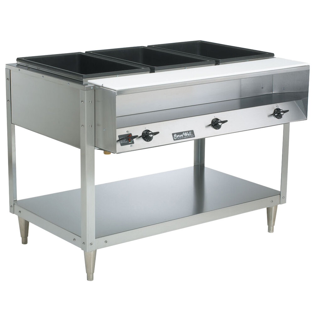 Vollrath 38103 3 Pan Electric Steam Table - 120V
