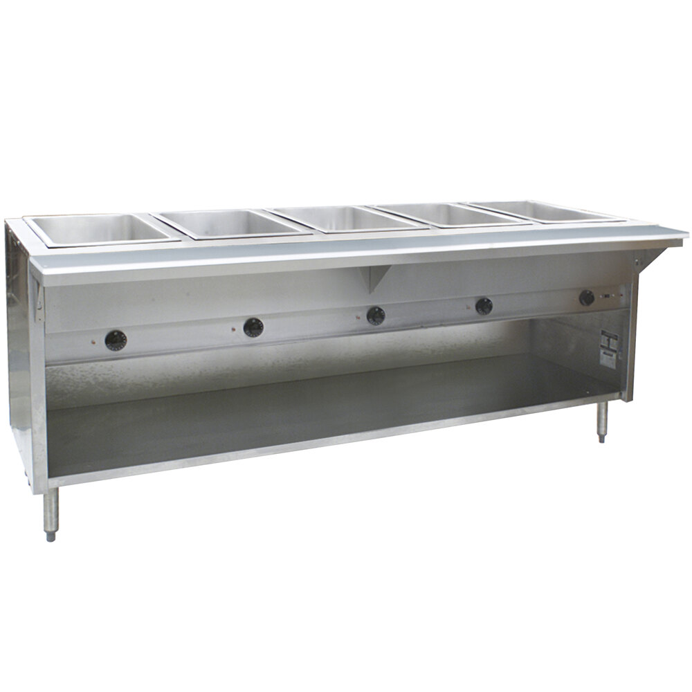 Eagle Group HT5OB Natural Gas Steam Table with Enclosed Base 17,500 BTU ...