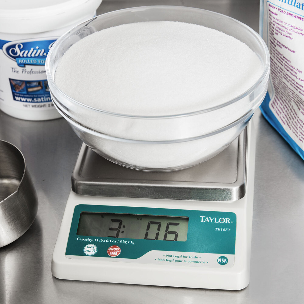 Taylor TE10FT 11 lb. Compact Digital Portion Control Scale