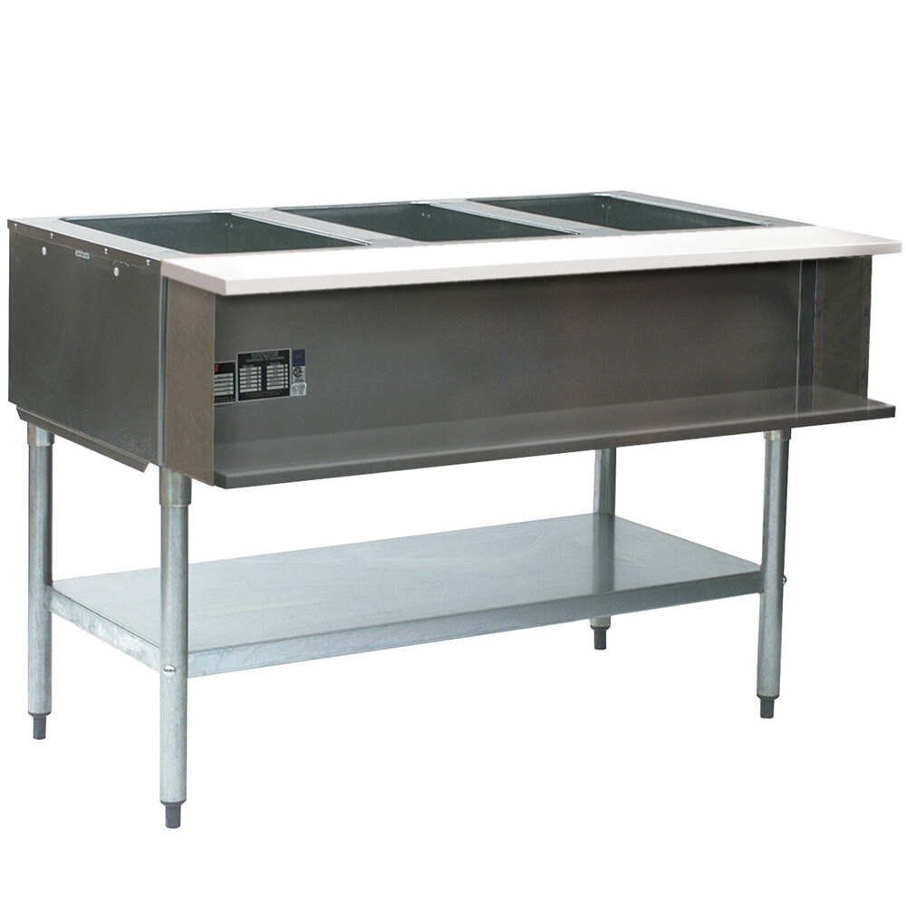 Eagle Group AWT3 Liquid Propane Three Pan Water Bath Steam Table ...