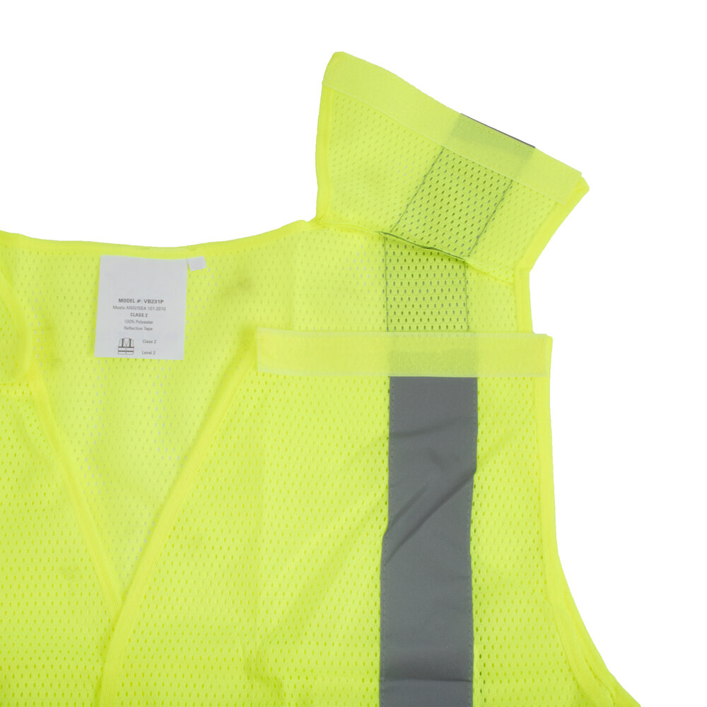 Lime Class 2 High Visibility 5 Point Breakaway Safety Vest - XL