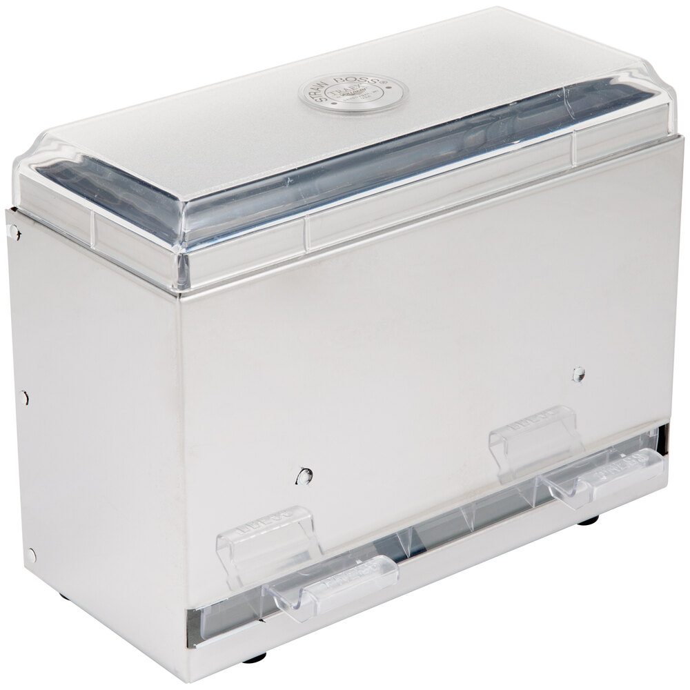 Vollrath 3825-28 Straw Boss Single Sided Bulk Unwrapped Straw Dispenser ...