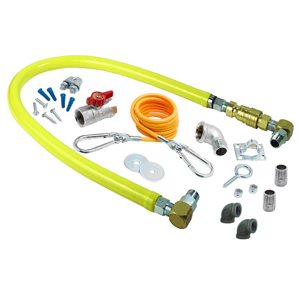 T&S HG-4D-48SK-FF Safe-T-Link 48" SwiveLink Gas Appliance Connector ...