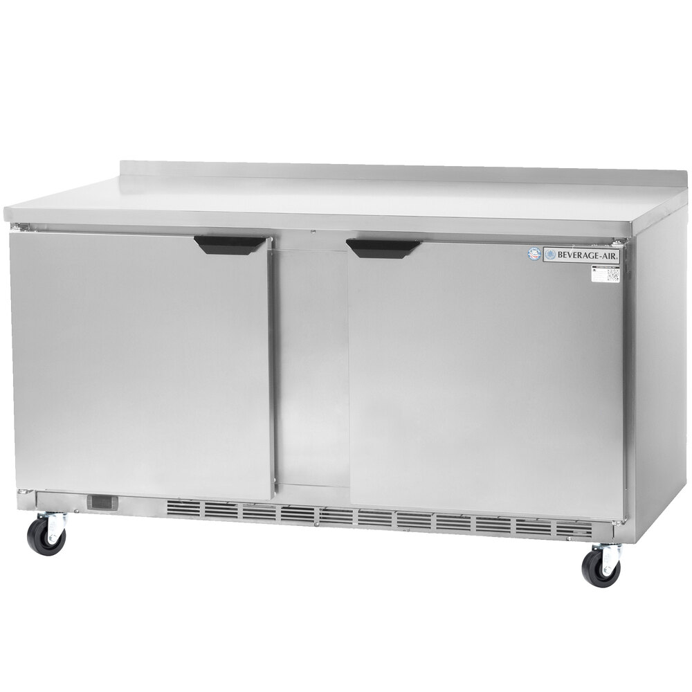 Beverage-Air WTF60AHC-FIP 60" Two Door Worktop Freezer with 4" Foamed ...