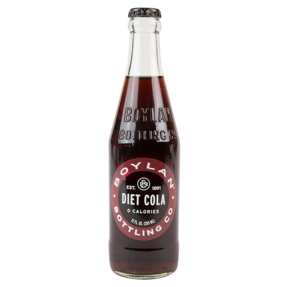 Boylan Bottling Co. Diet Cane Cola 12 fl. oz. - 24/Case
