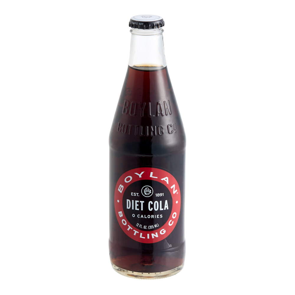 Boylan Bottling Co. Diet Cane Cola 12 fl. oz. - 24/Case