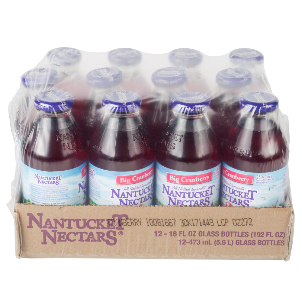 Nantucket Nectars 16 oz. Big Cranberry Cocktail Juice - 12/Case