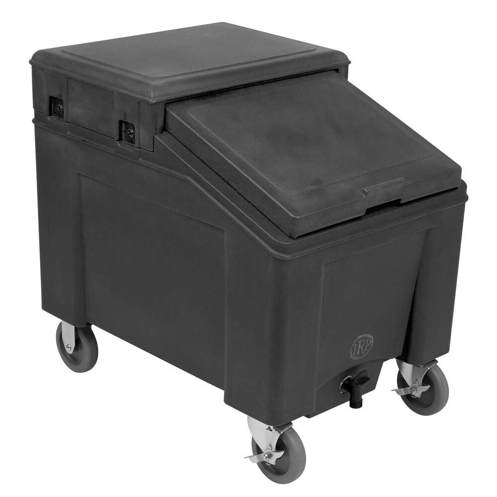 IRP 3110001 Black Ice Caddy 100 lb. Mobile Ice Bin