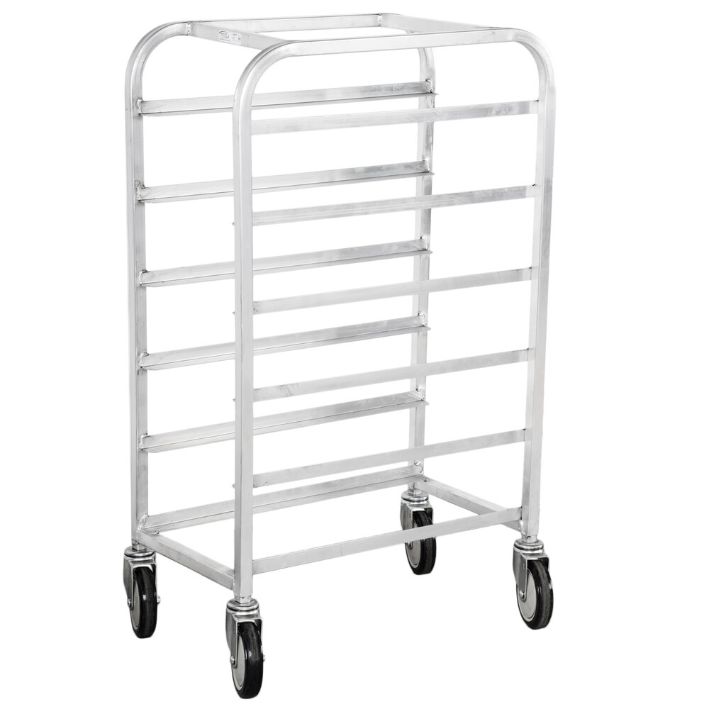 Winholt SS-126 End Load Stainless Steel Platter Cart - Six 12" Trays