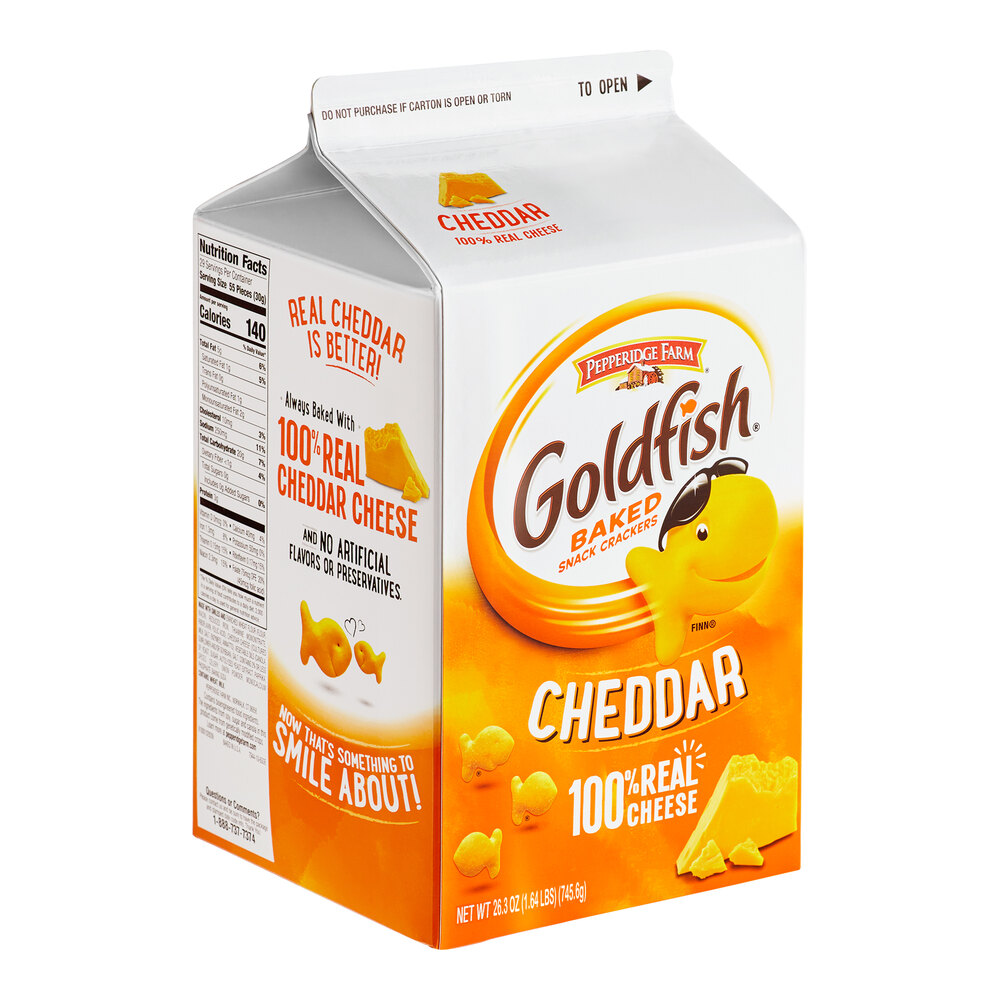 Pepperidge Farm Goldfish Cheddar Crackers (31 oz.): 6/Case