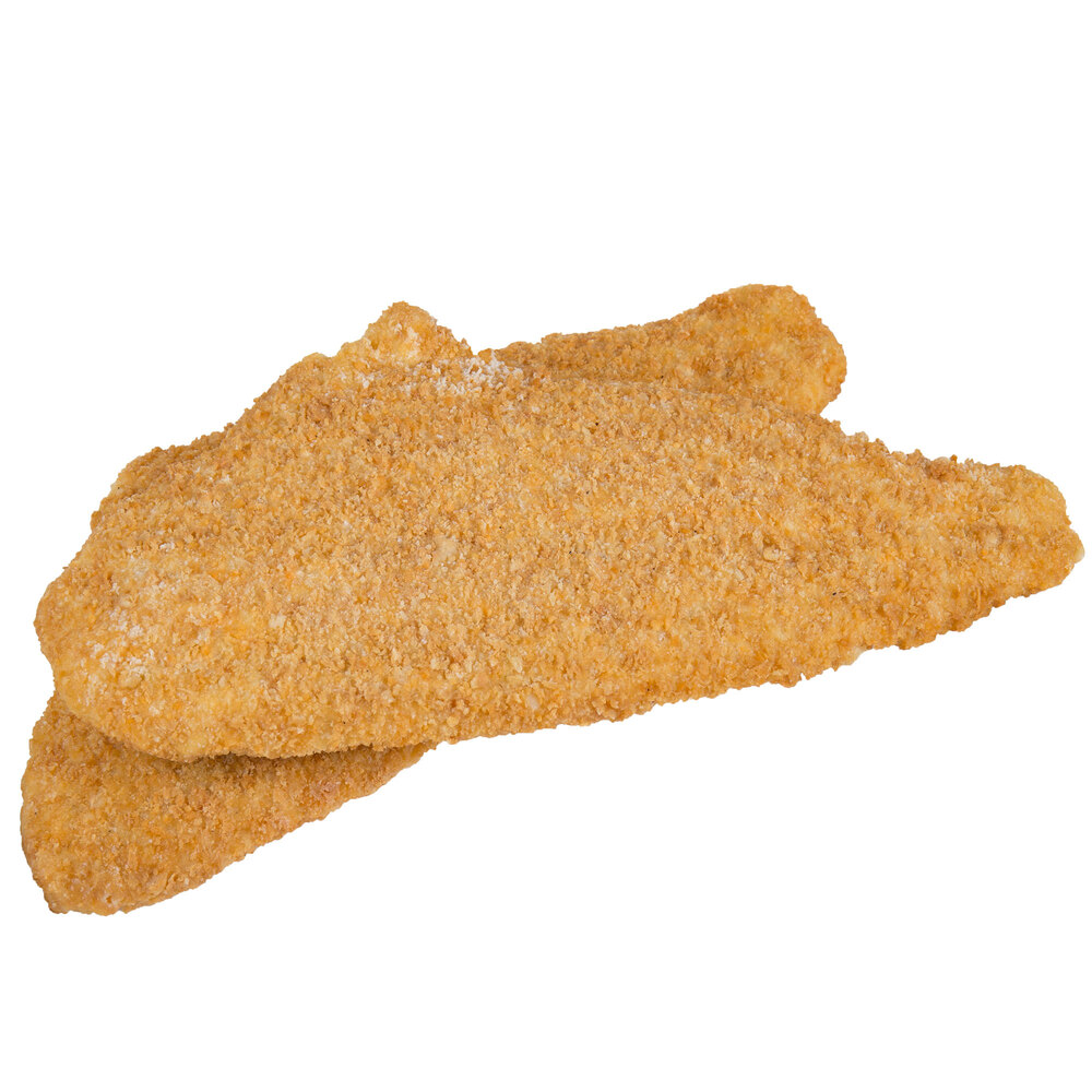 4 oz. Golden-Fried Precooked Breaded Wild Caught Flounder Fish Portions ...