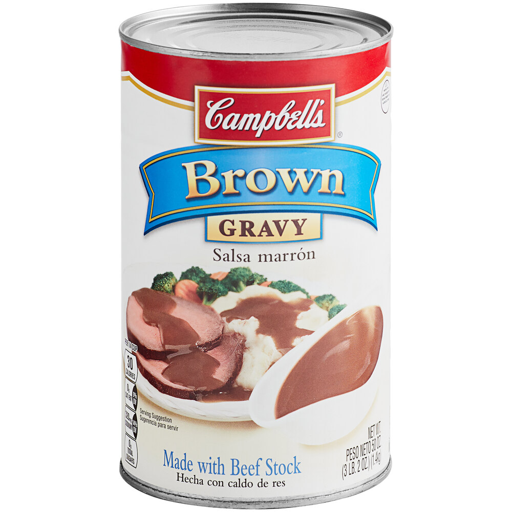 Campbell's Canned Brown Gravy - 12/Case (50 oz. Cans)