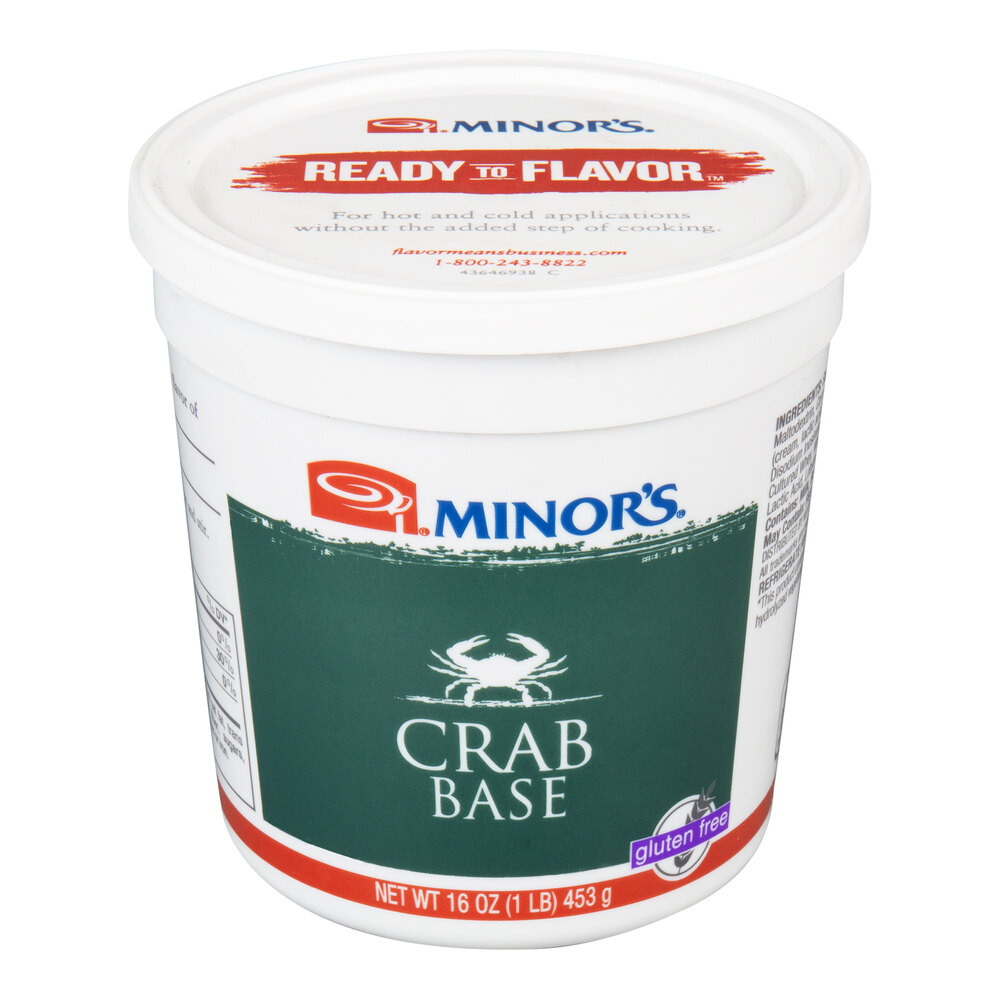 Minor's Crab Base 1 lb. Tub - 6/Case